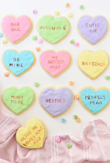 How to Make Conversation Heart Cookies | The Butter Half