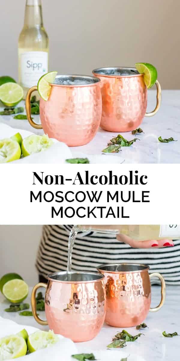 Non-Alcoholic Moscow Mule Mocktail | The Butter Half